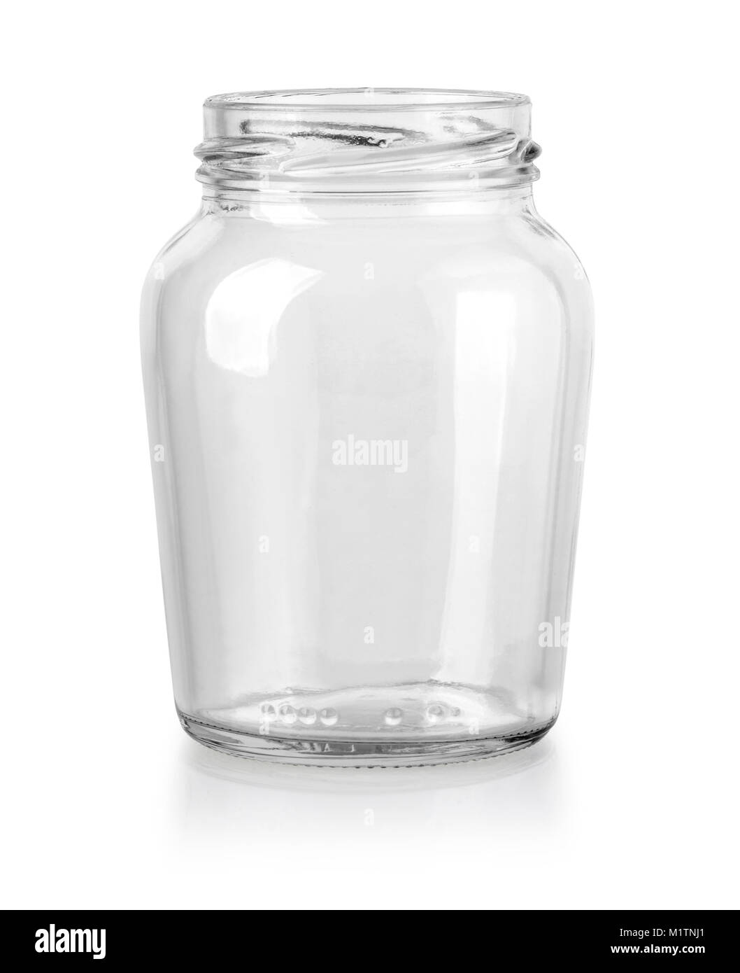 jam jar on white background with clipping path Stock Photo - Alamy