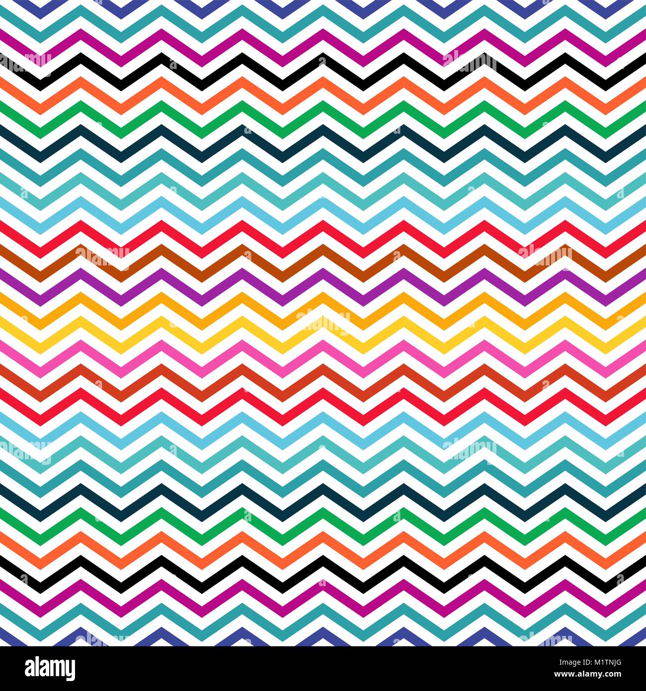 Seamless colorful geometric ethnic zigzag pattern in retro colors Stock Vector Image & Art - Alamy