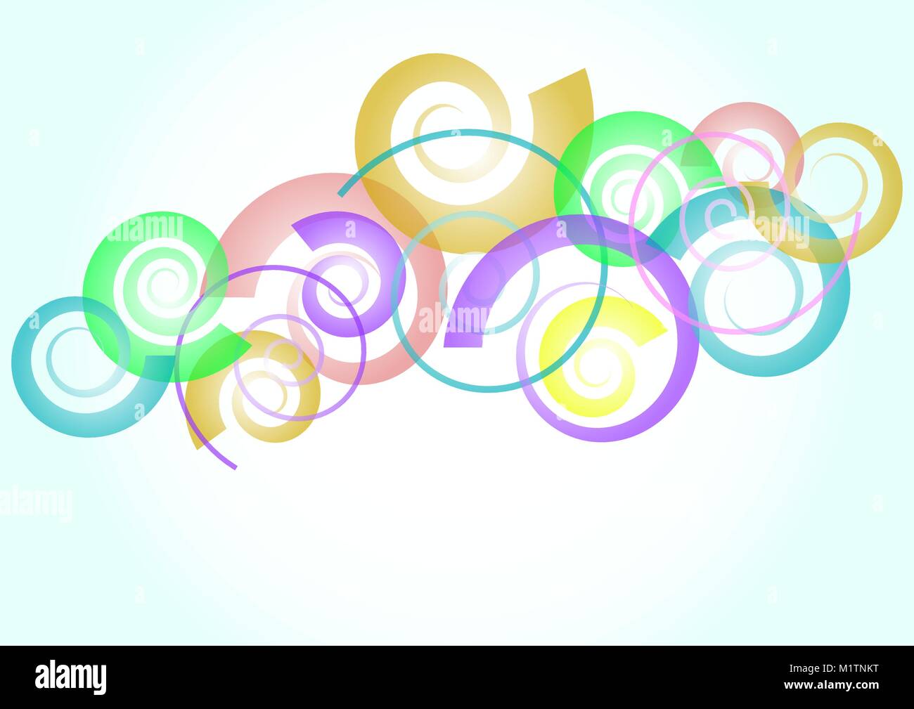 Beautiful abstract vector background with colorful spirals Stock Vector ...