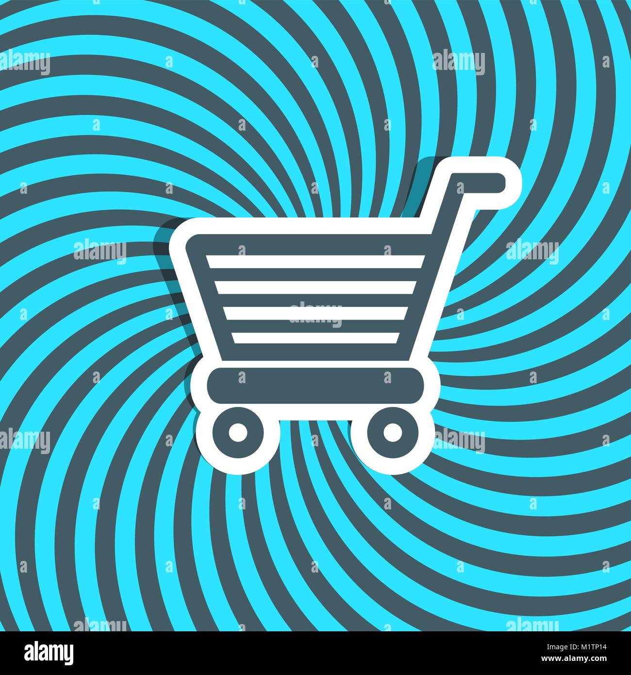 Sun shopping trolley Stock Vector Images - Alamy