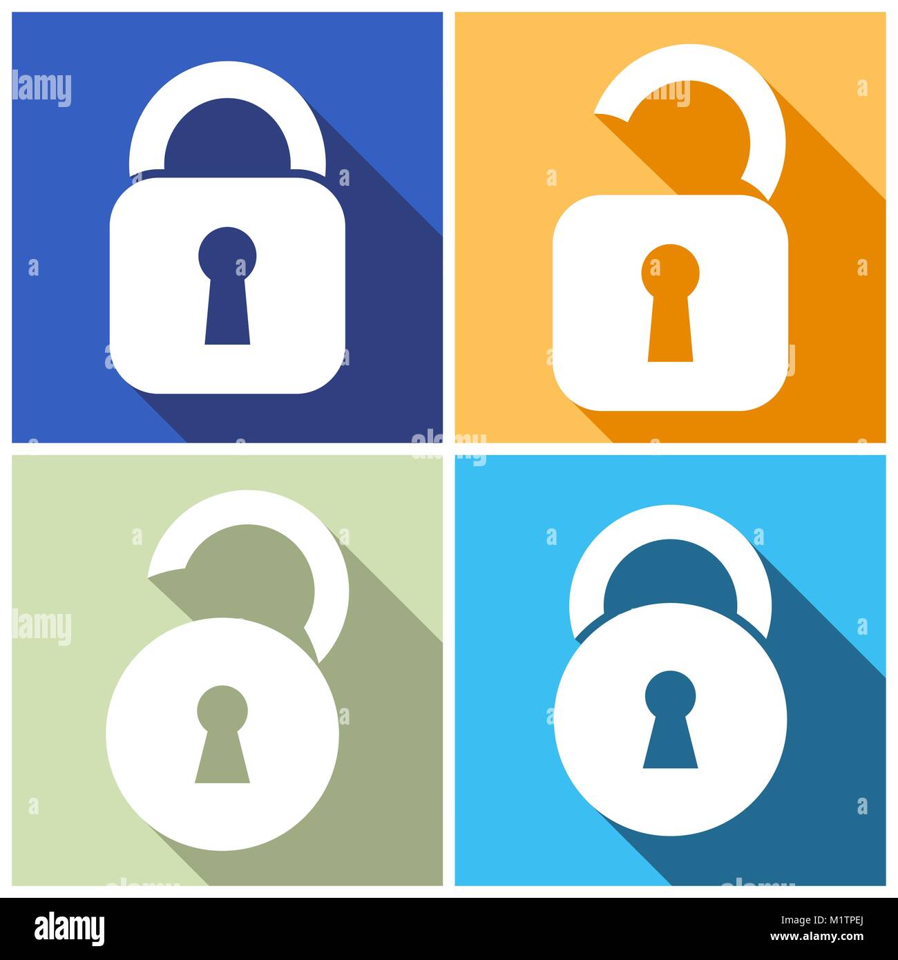 Brass locks Stock Vector Images - Alamy
