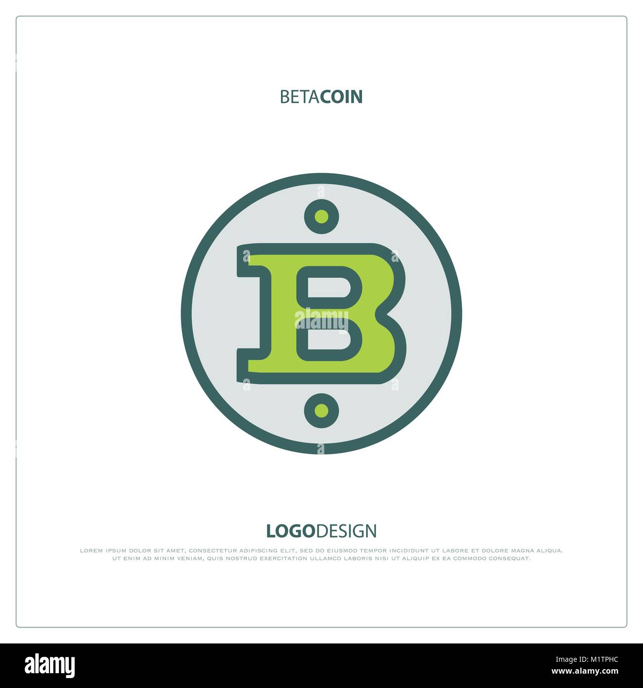 virtual currency isolated icon. vector digital altcoin logo ...