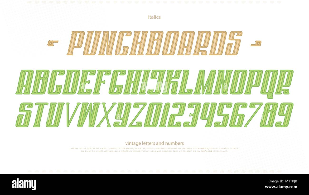 italic alphabet letters and numbers. vector, bold font type design ...