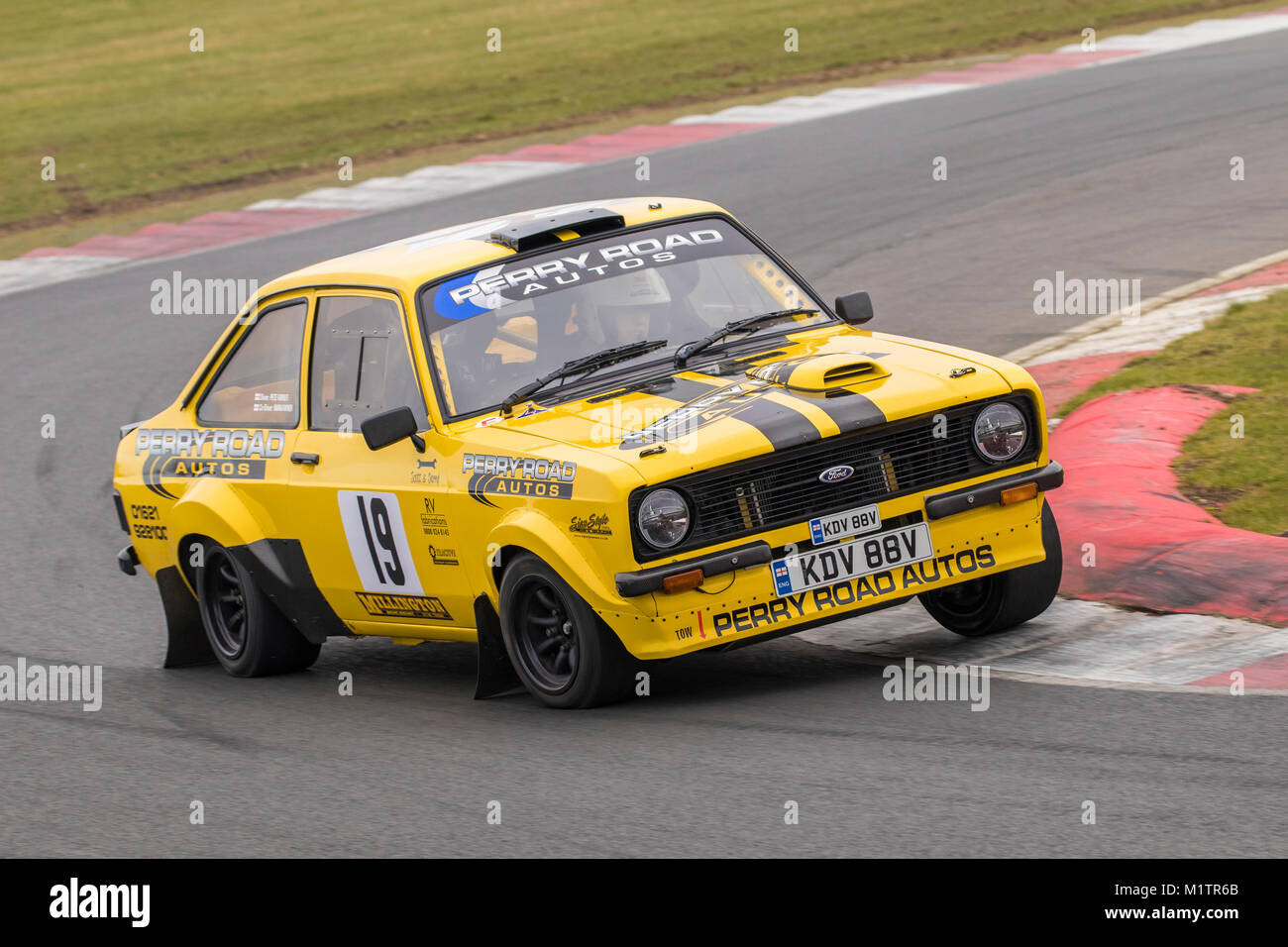 Ford Escort 2.5 with driver Peter Rayner and co-driver Maria Rayner at ...