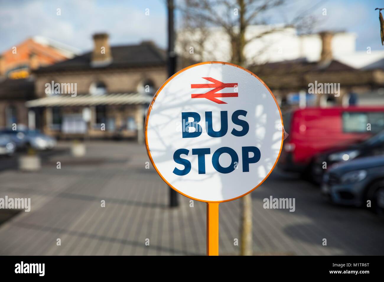 Temporary Bus Stop Sign High Resolution Stock Photography and Images ...