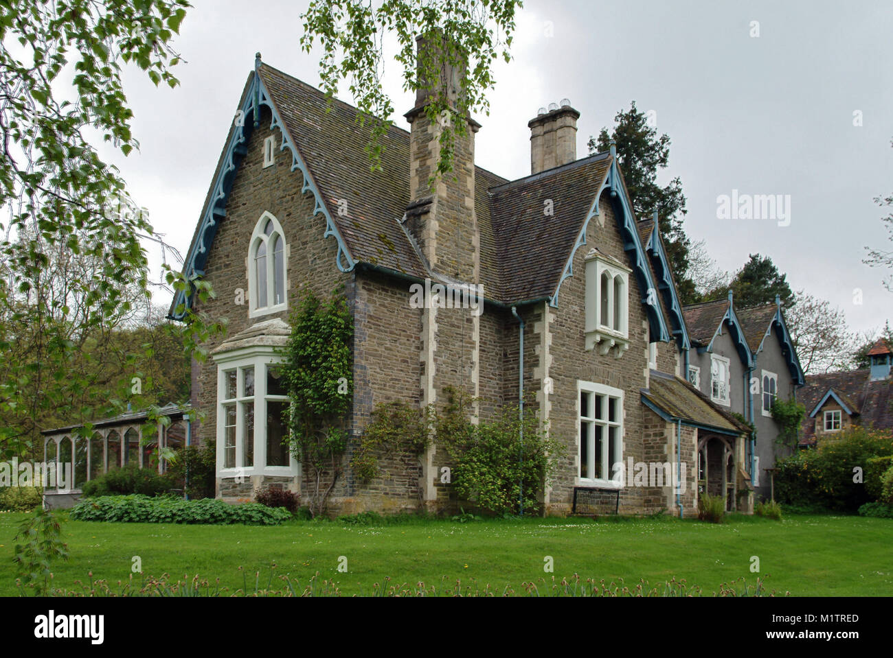 Cwm Hall, Clunton, Shropshire where the writer Bruce Chatwin rented a ...