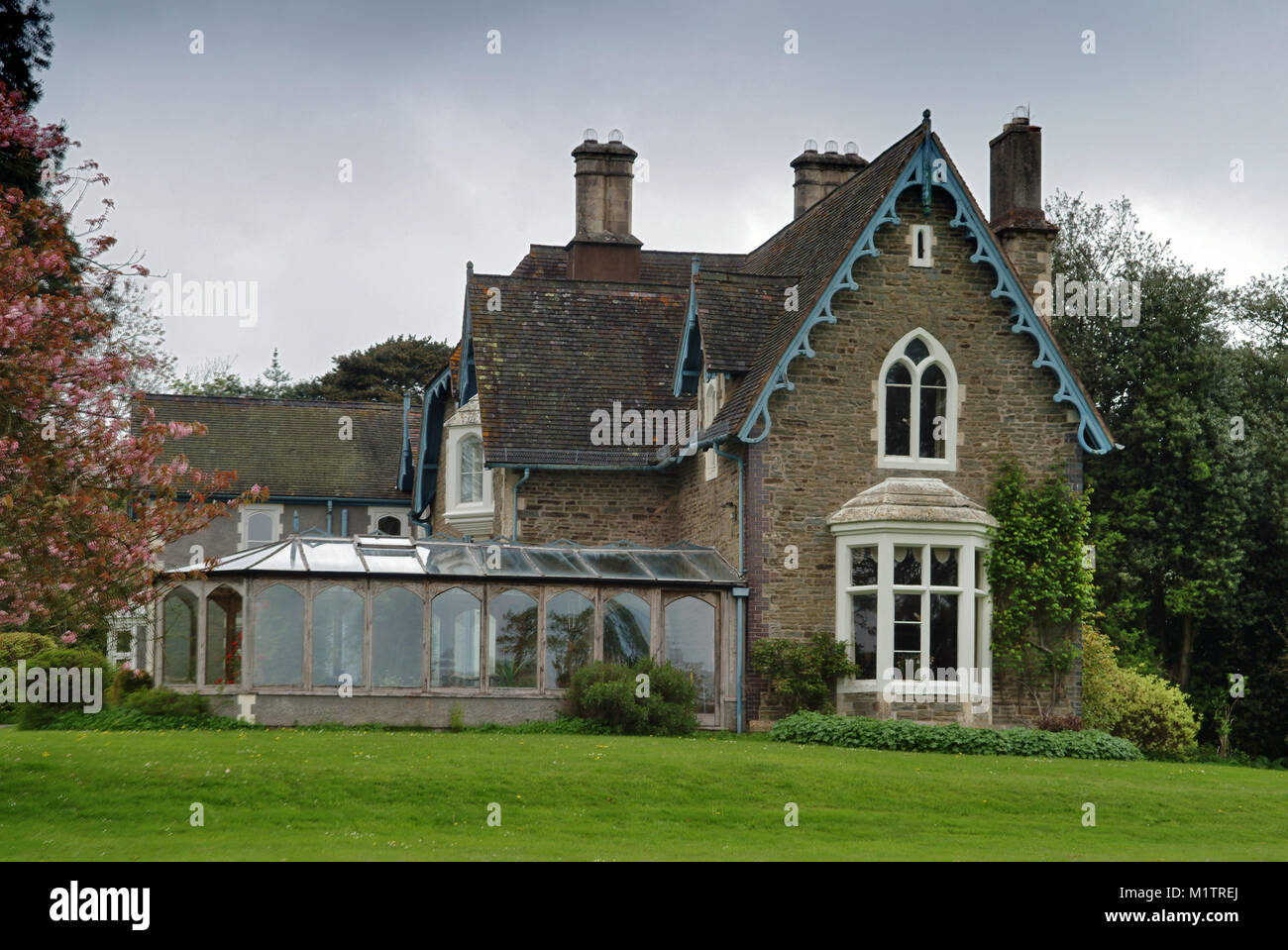 Cwm Hall, Clunton, Shropshire where the writer Bruce Chatwin rented a ...