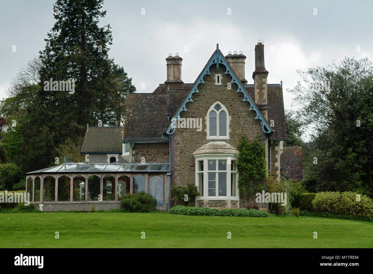 Cwm Hall, Clunton, Shropshire where the writer Bruce Chatwin rented a ...