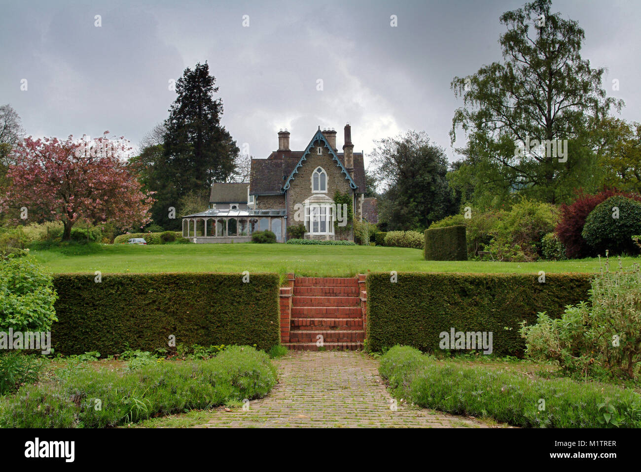 Cwm Hall, Clunton, Shropshire where the writer Bruce Chatwin rented a ...