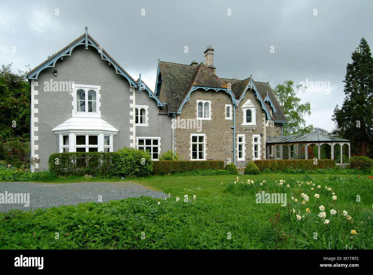Cwm Hall, Clunton, Shropshire where the writer Bruce Chatwin rented a ...