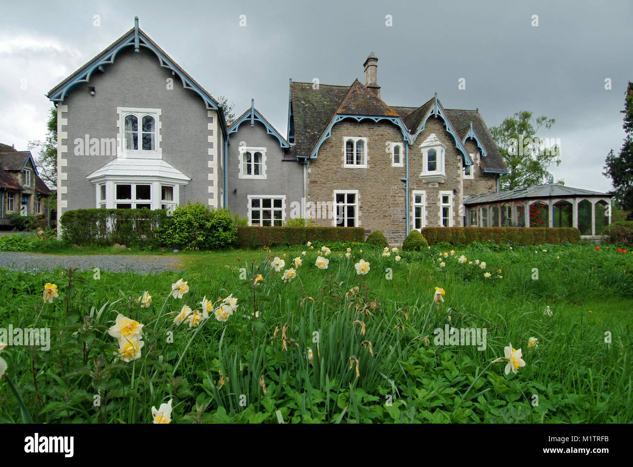 Cwm Hall, Clunton, Shropshire where the writer Bruce Chatwin rented a ...