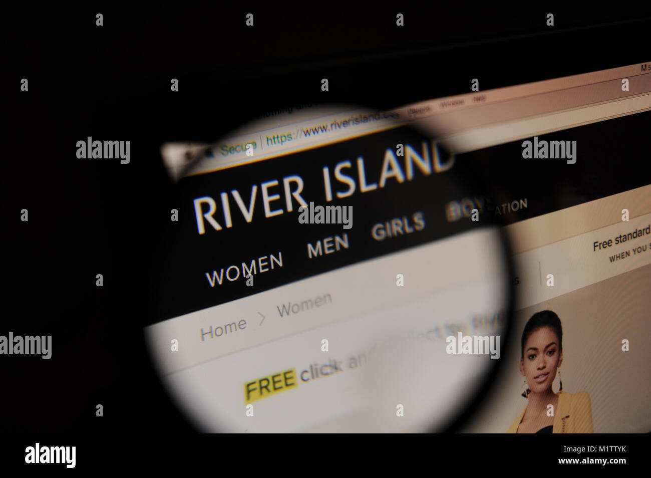 River island logo hi-res stock photography and images - Alamy