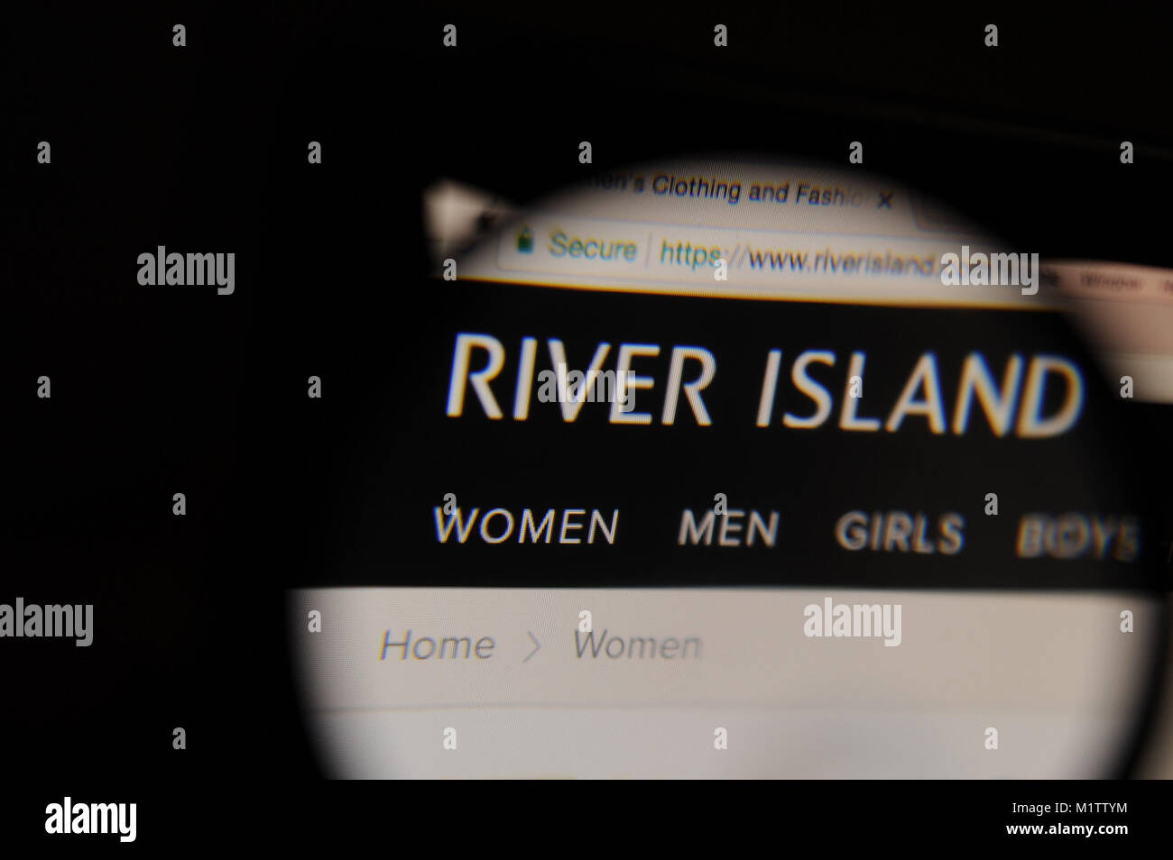 The River Island website Stock Photo - Alamy