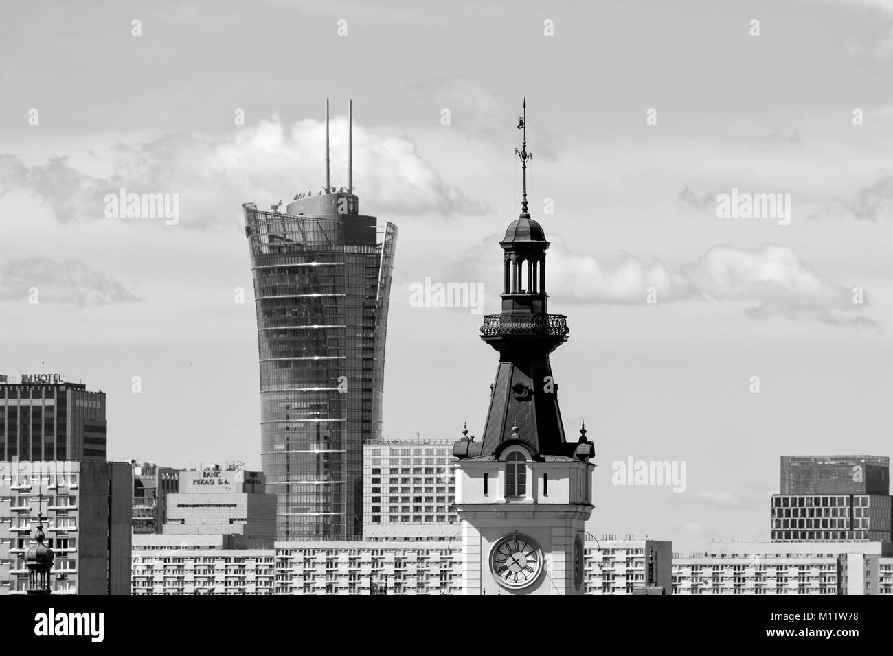 New clock tower Black and White Stock Photos & Images - Alamy