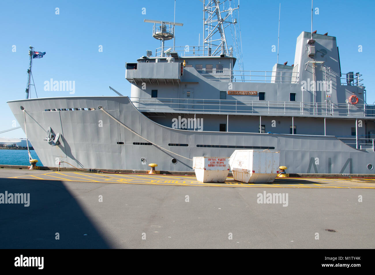 HMNZS Resolution In Wellington Stock Photo - Alamy