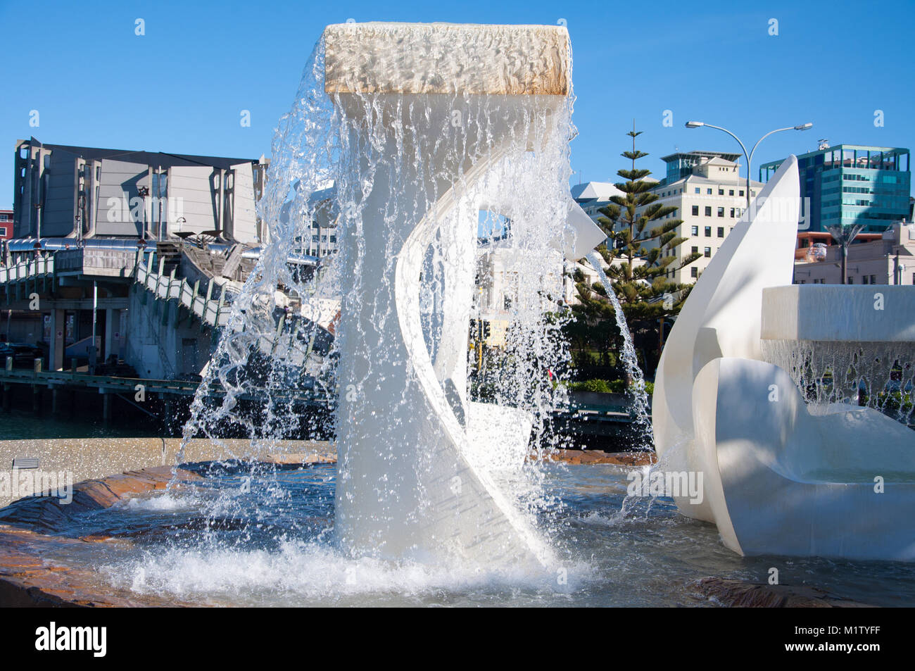 Water water feature white hi-res stock photography and images - Alamy