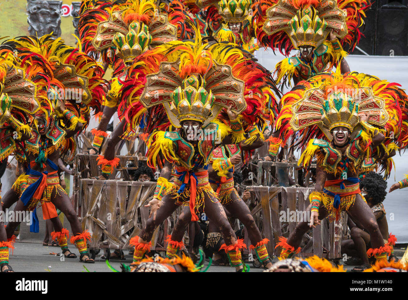 28/01/2018 Iloilo City,Philippines.The culmination of Dinagyang,One of ...