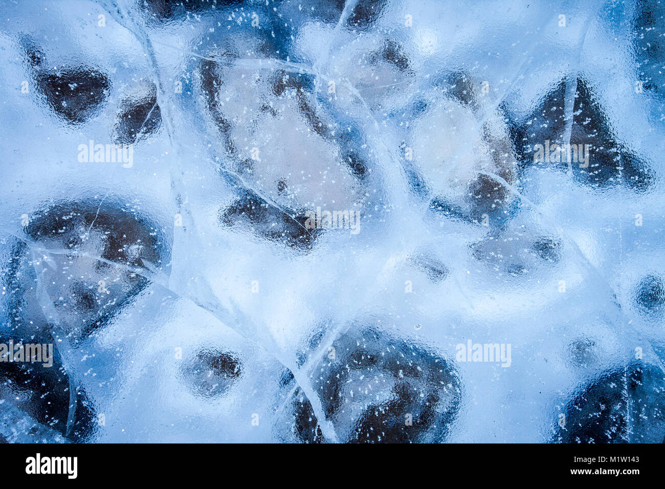 Ice and snow detail outdoors, background, texture Stock Photo - Alamy