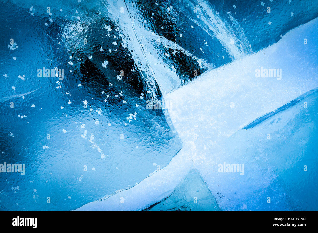 Ice and snow detail outdoors, background, texture Stock Photo - Alamy