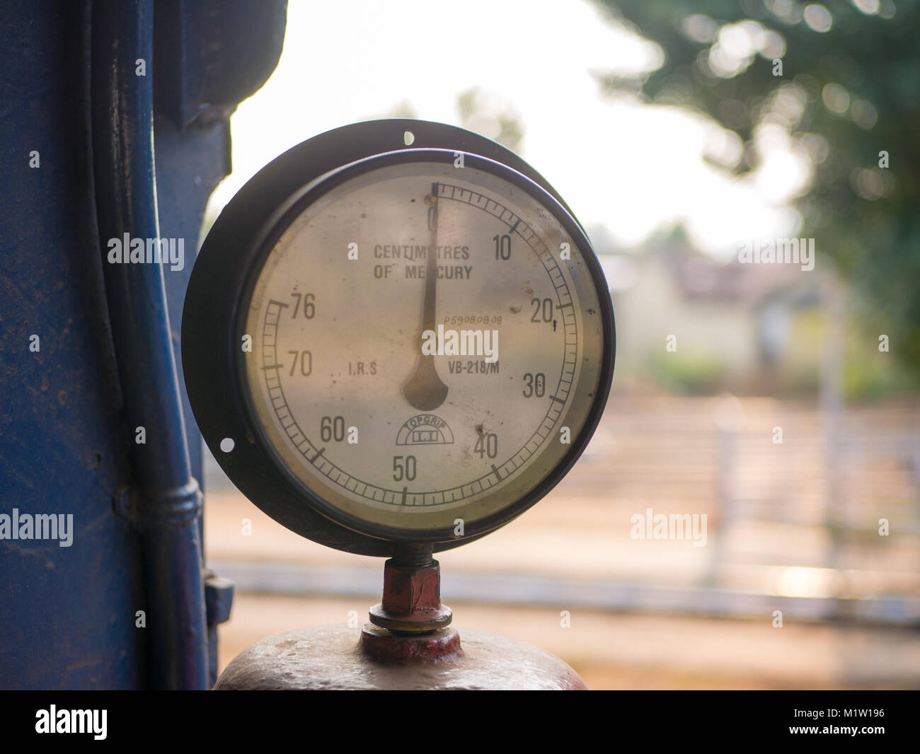 Old pressure gauge Stock Photo - Alamy