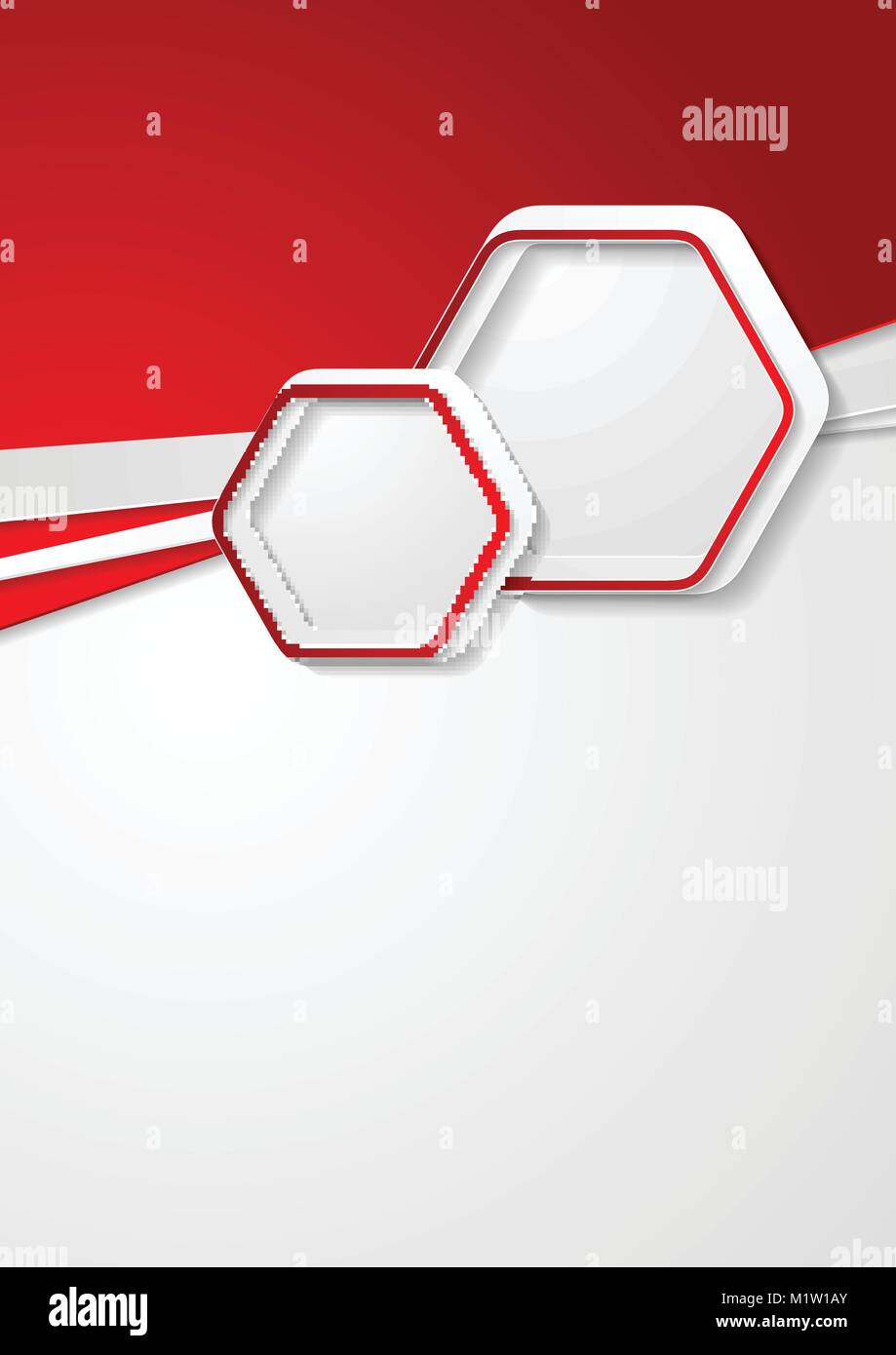 Hexagons flyer template Stock Vector Images - Alamy