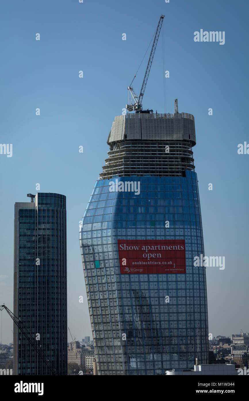 One Blackfriars Building in London Stock Photo - Alamy