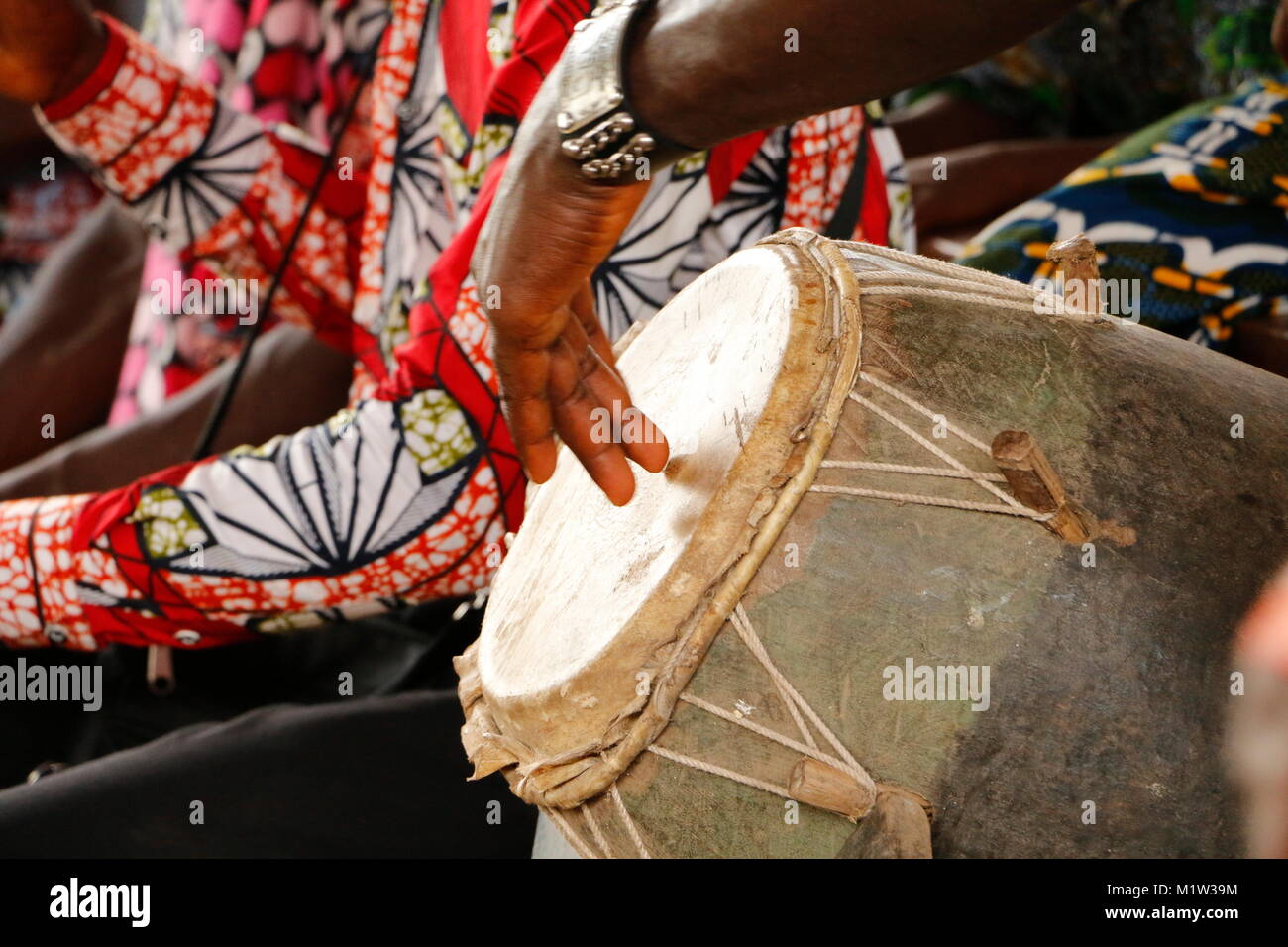 African Playing Traditional Hand Drums High Resolution Stock ...