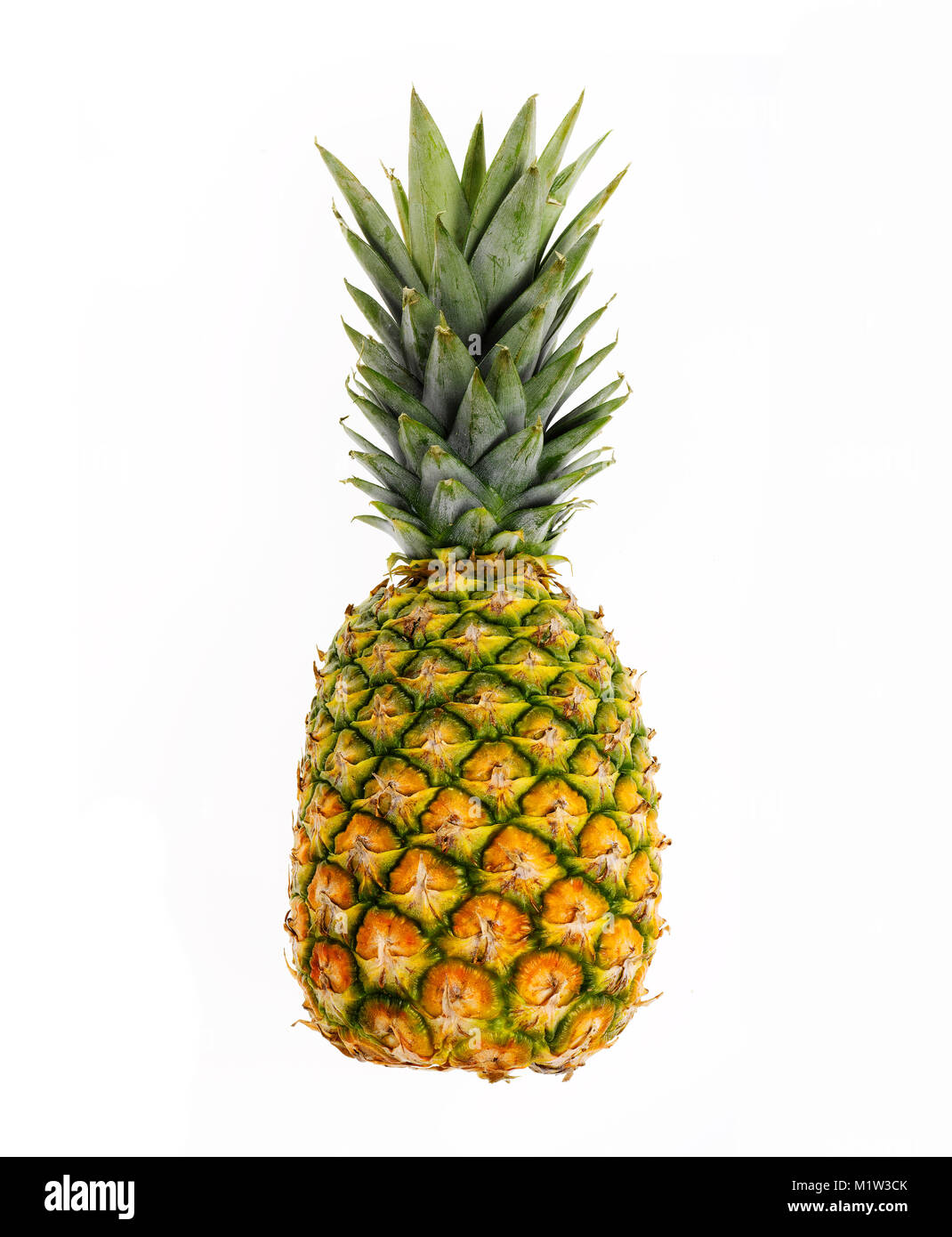 Whole Pineapple Against White Background Stock Photo - Alamy