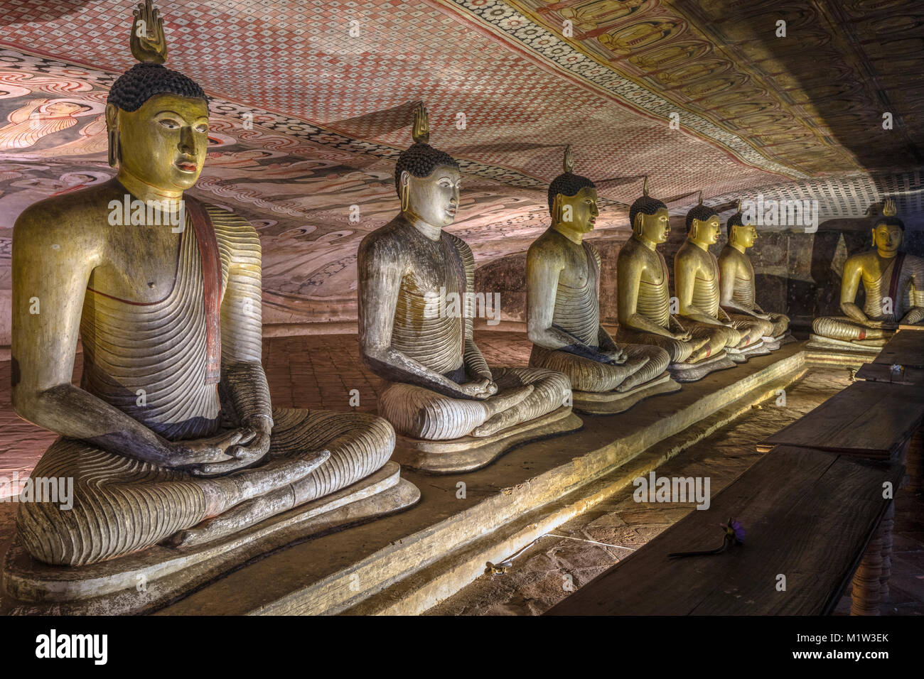 Dambulla cave temple, Matale, Central Province, Sri Lanka, Asia Stock ...
