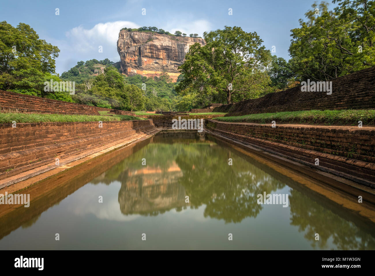 Lion Rock, Sigiriya, Matale, Central Province, Sri Lanka, Asia Stock ...