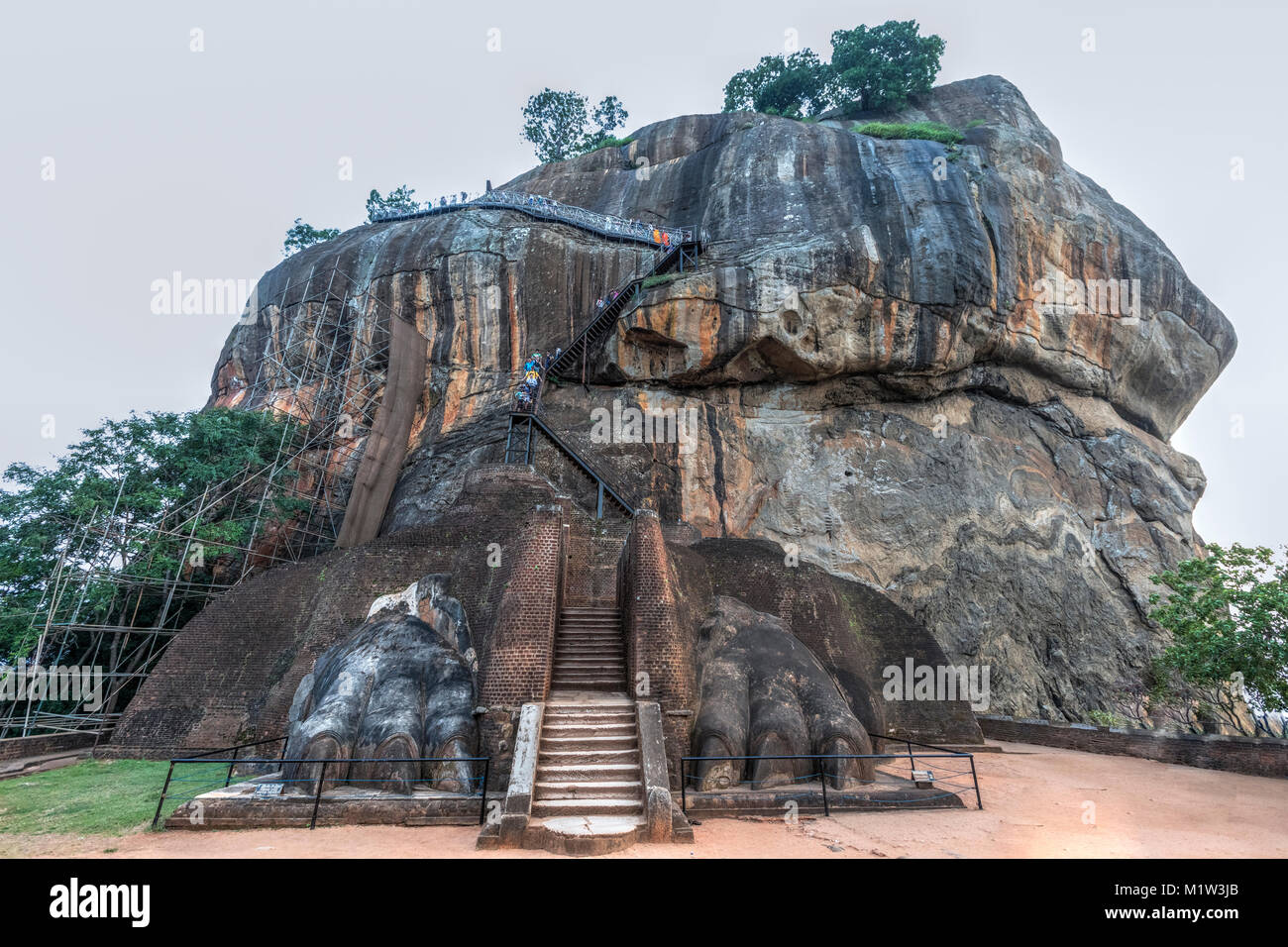 Lion Rock, Sigiriya, Matale, Central Province, Sri Lanka, Asia Stock ...