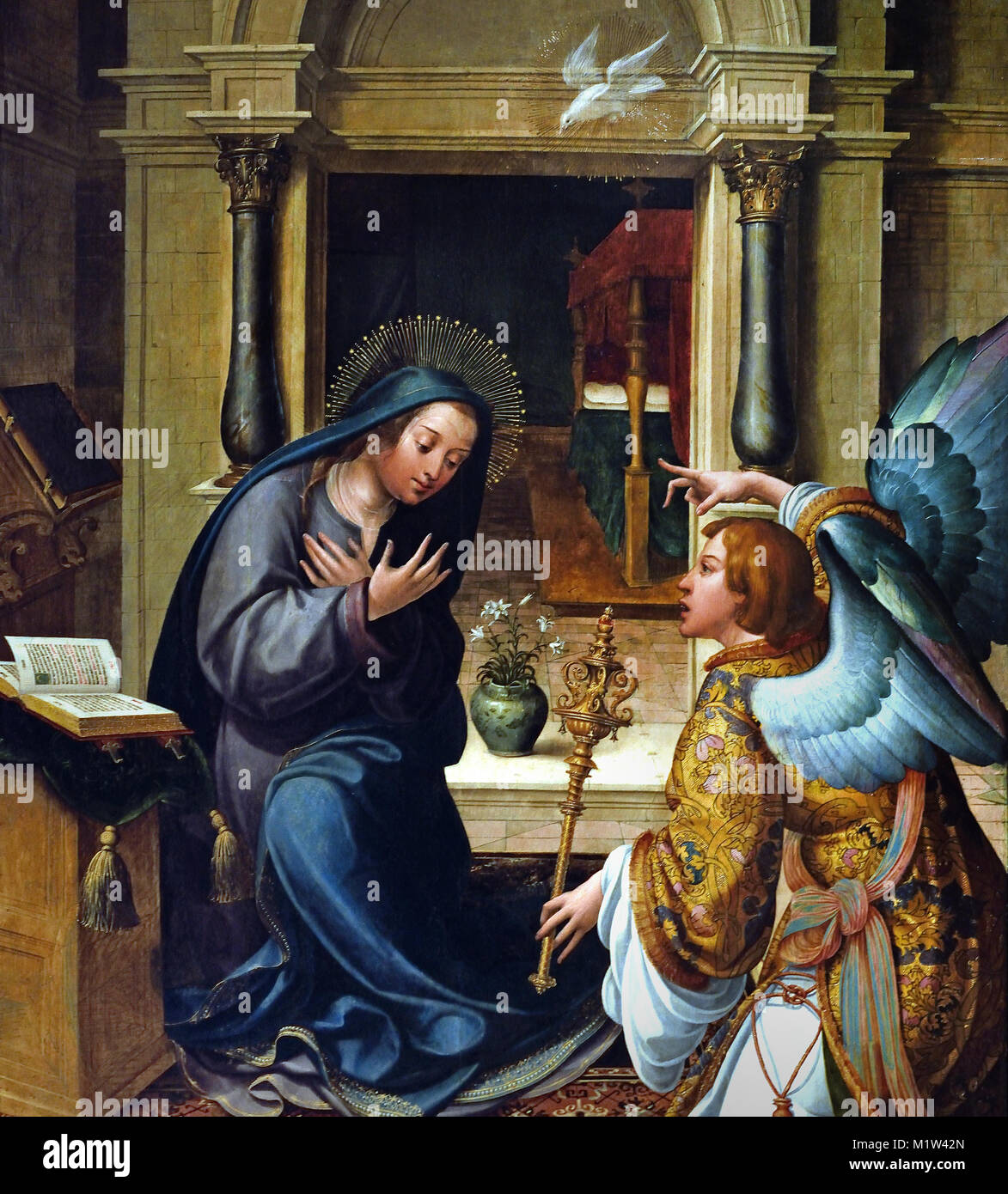 The Annunciation 1535 Fernandes Garcia 1514-1565 16th-century Portugal ...