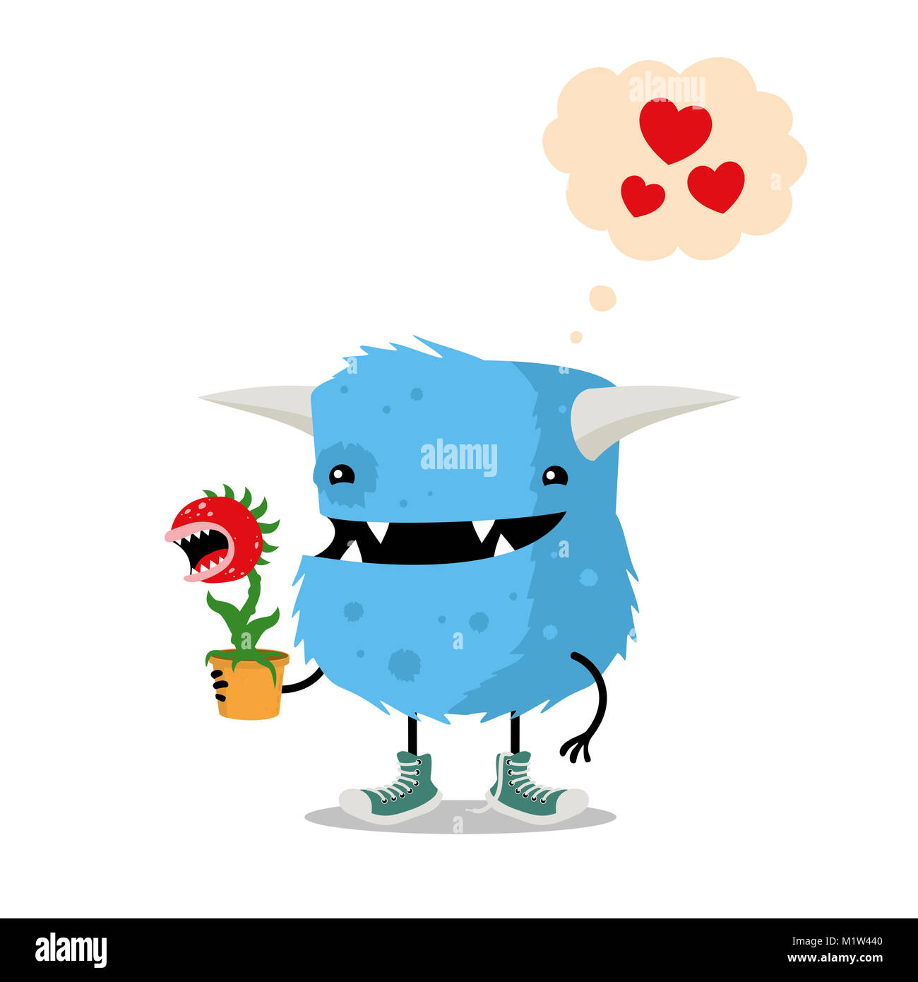 Carnivorous monster plant cartoon hi-res stock photography and images ...