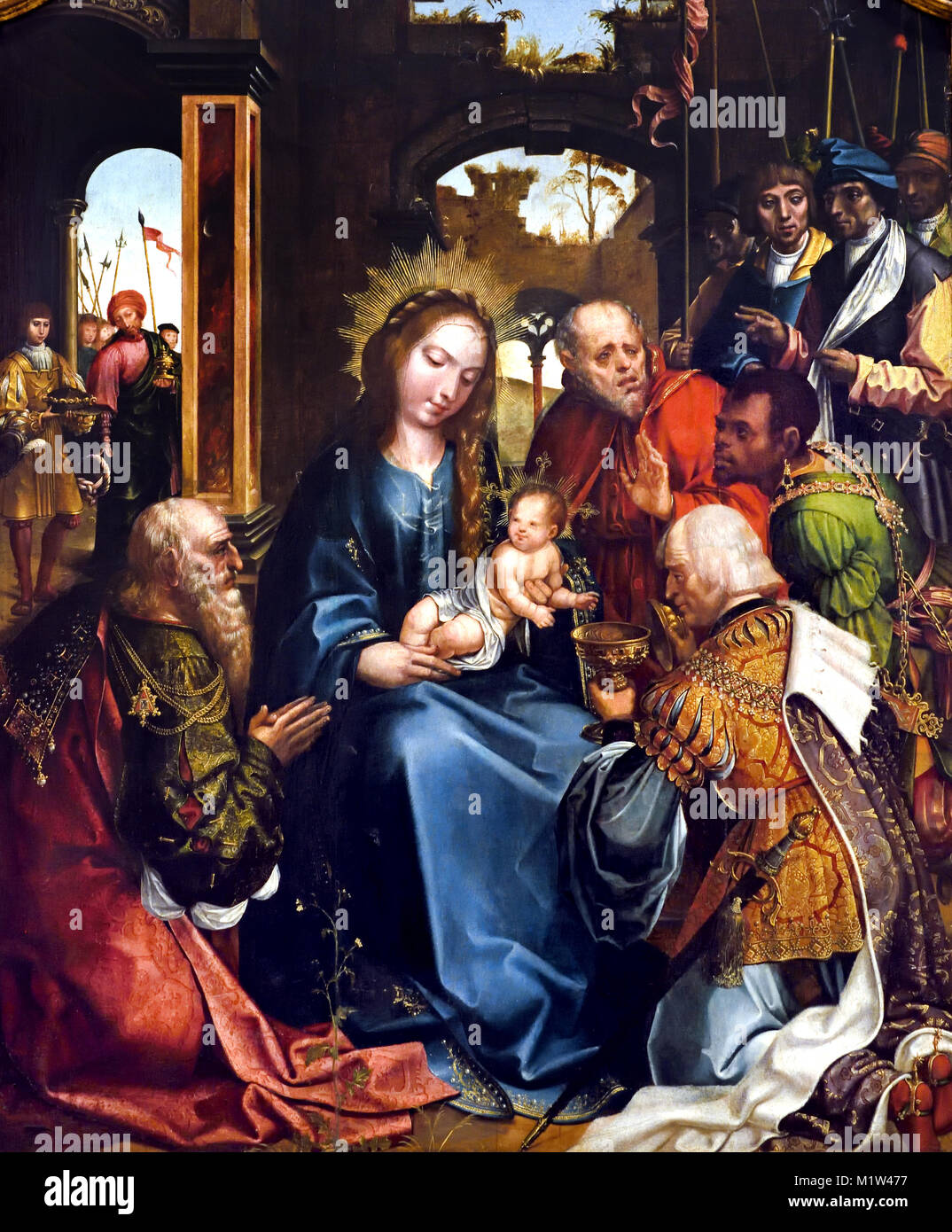 The Adoration of the Magi - Altarpiece of Paraiso 1523 Gregório Lopes (1490–1550) 16th-century ...