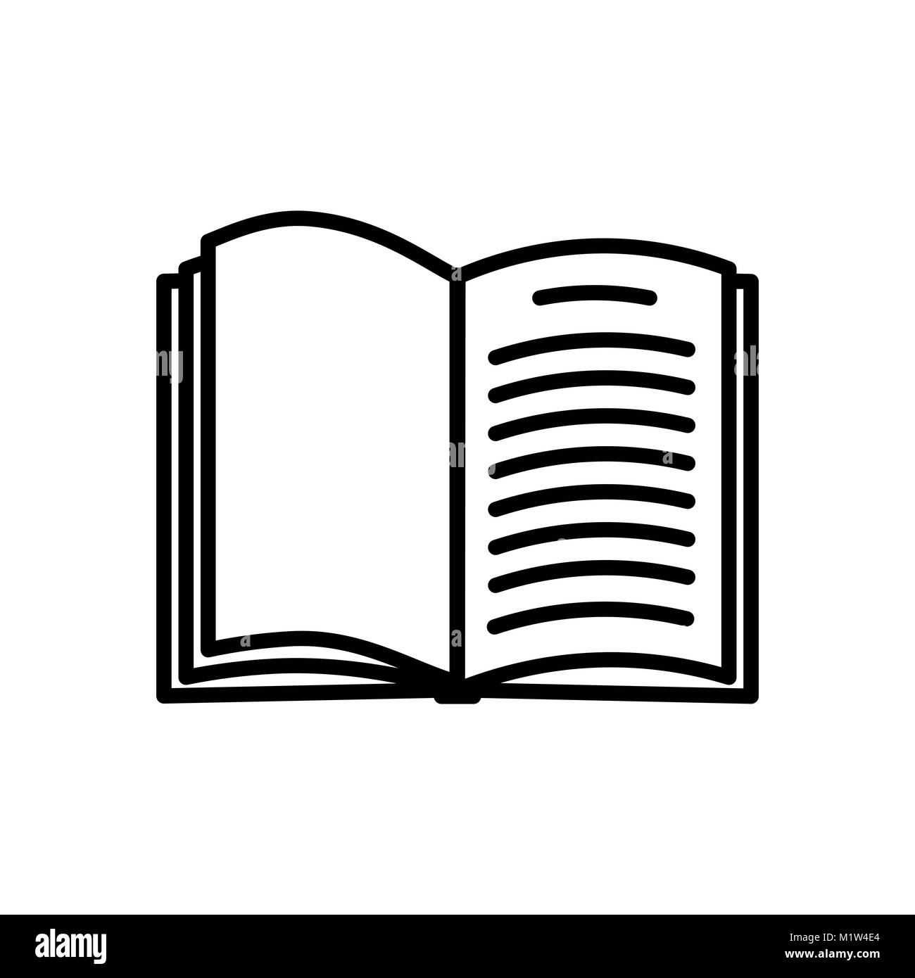 Open book side on Stock Vector Images - Alamy
