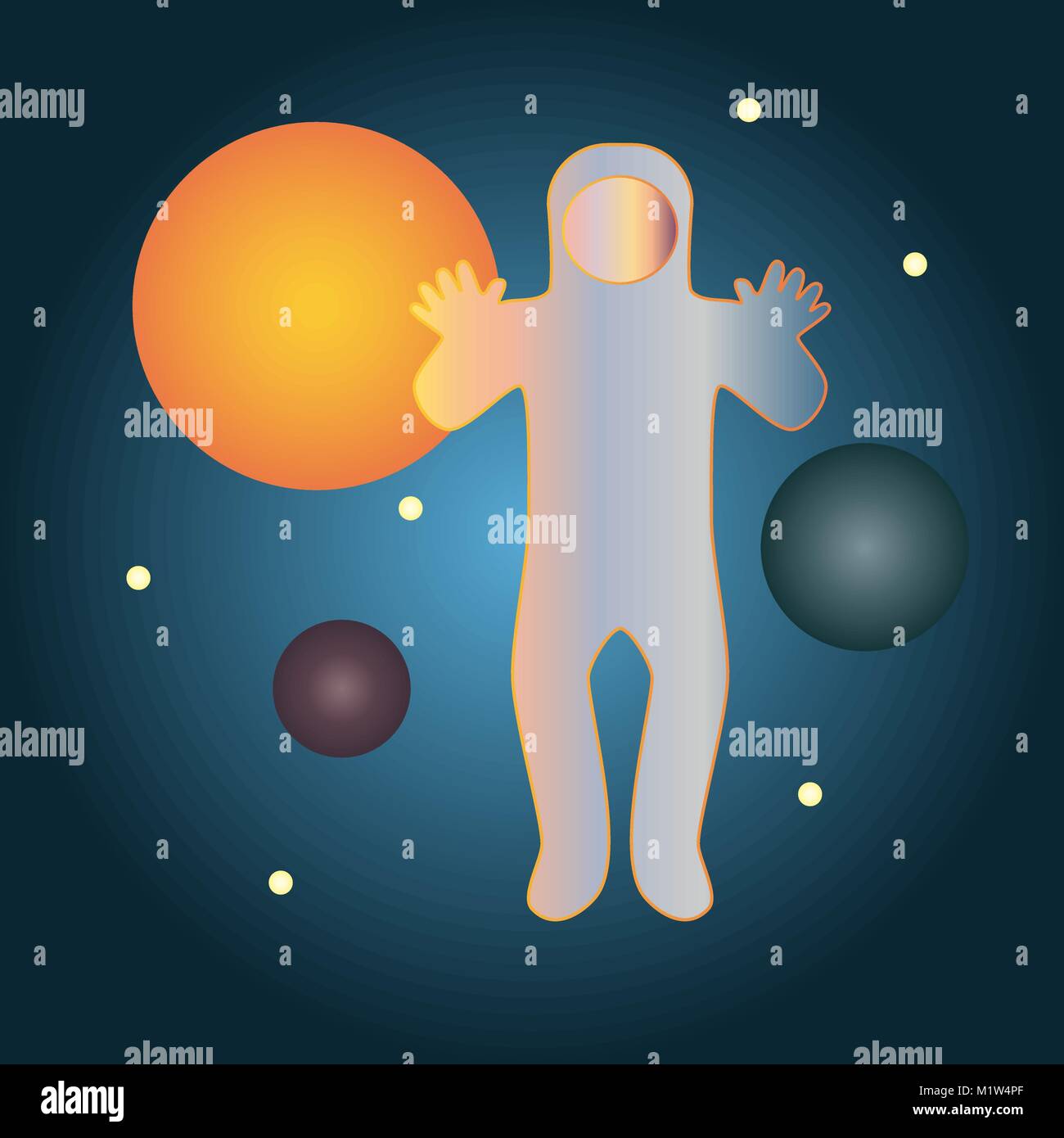 Spaceman abstract art hi-res stock photography and images - Alamy