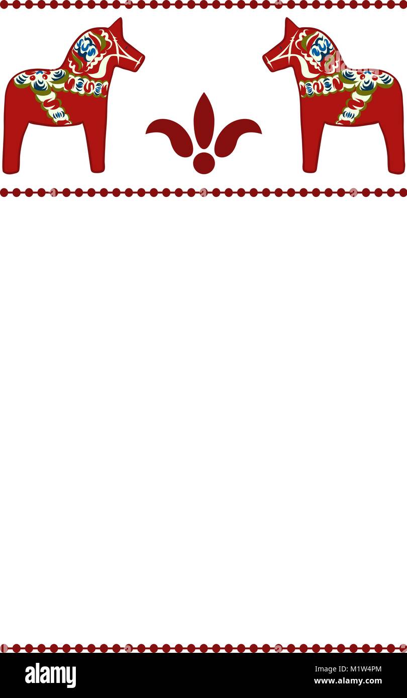 Swedish traditional banner Stock Vector Images - Alamy