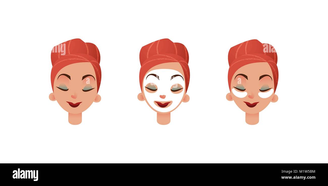 Skin problem beautiful woman Cut Out Stock Images & Pictures - Alamy