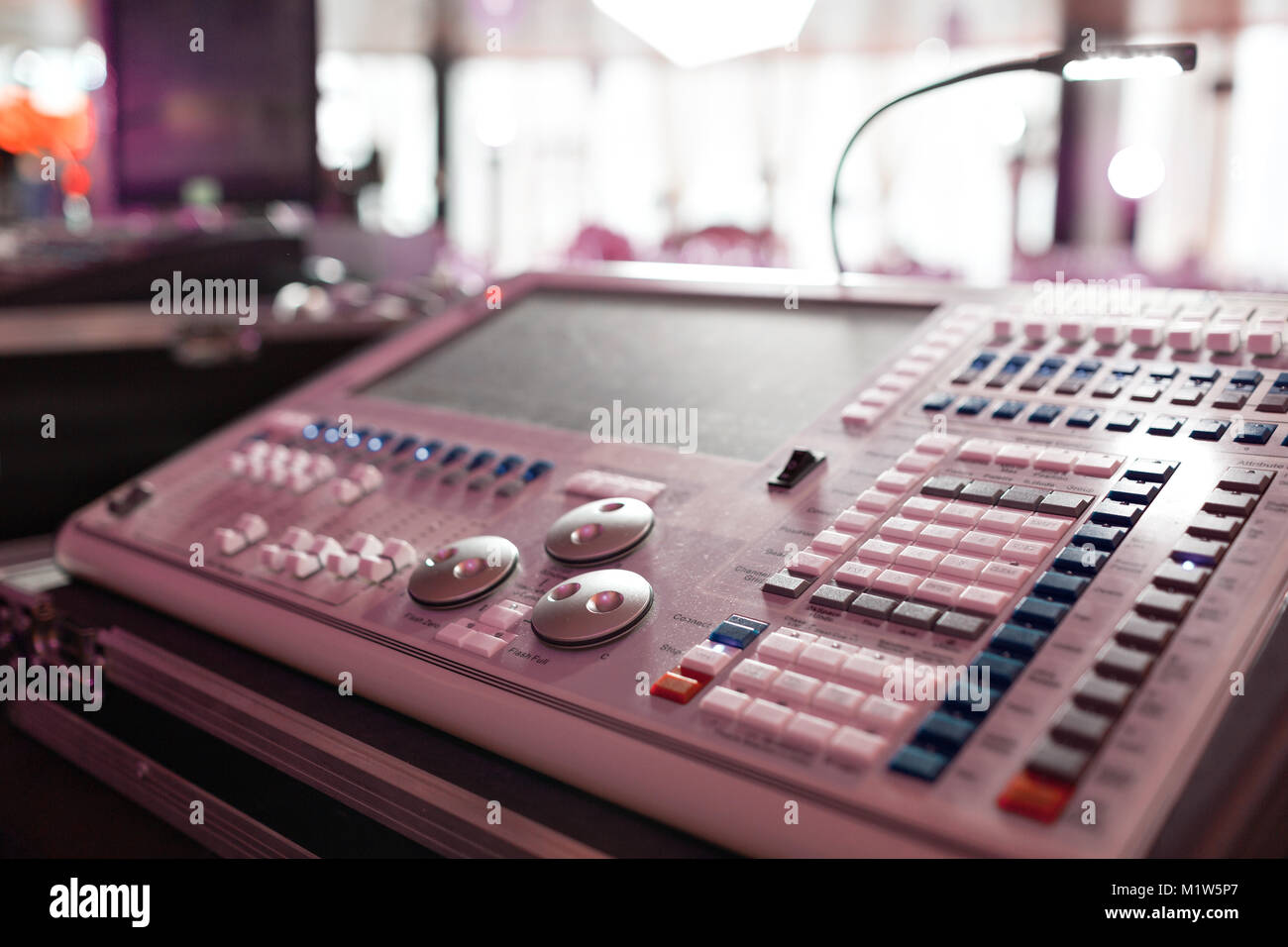 Management console light show Stock Photo - Alamy