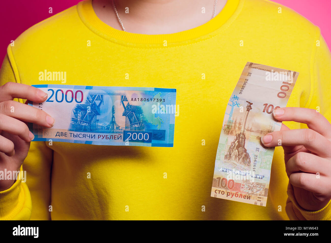 New russian bank notes with Vladivostok images on it. 2000 rubles ...