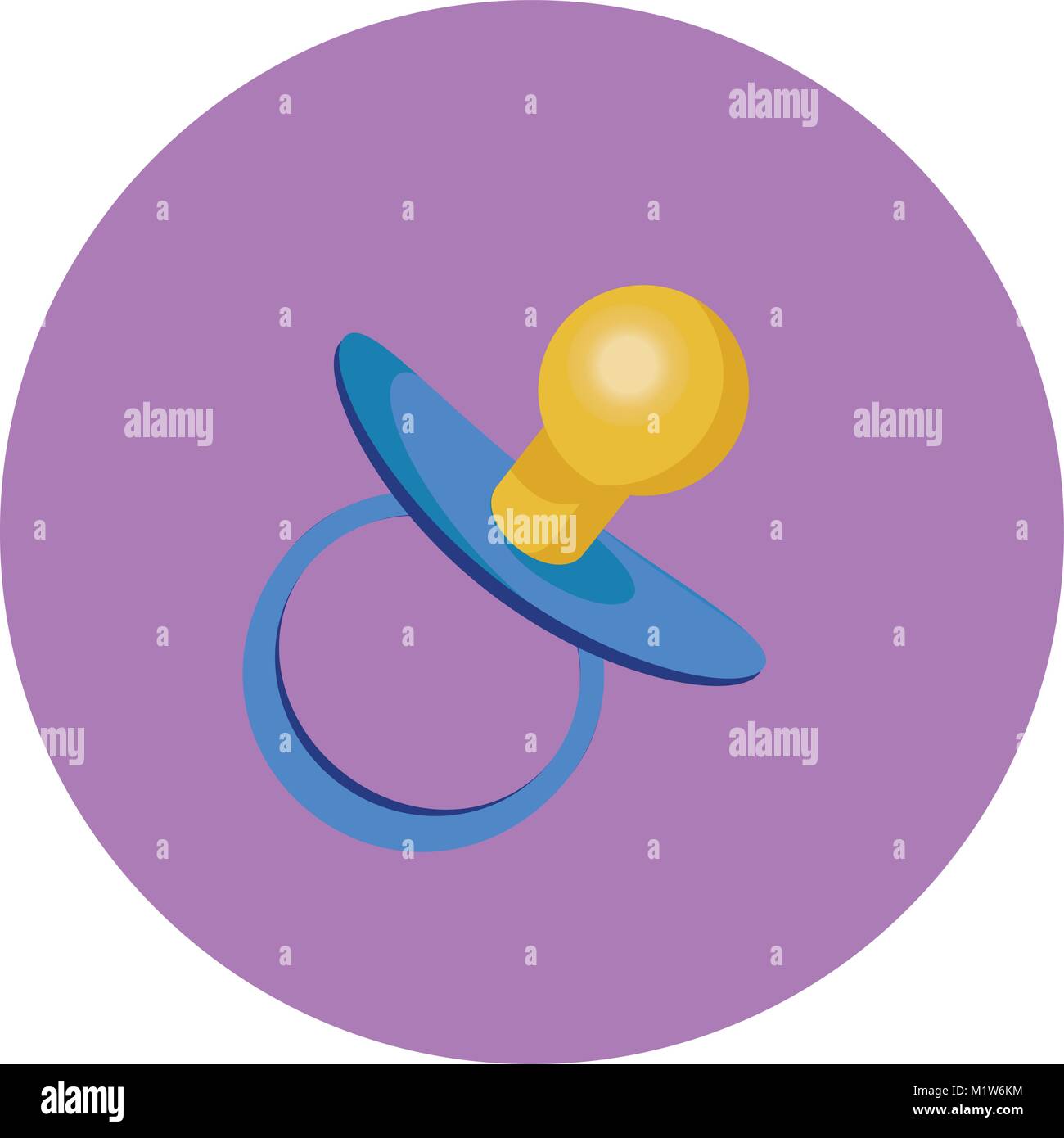 Child with pacifier Stock Vector Images - Alamy