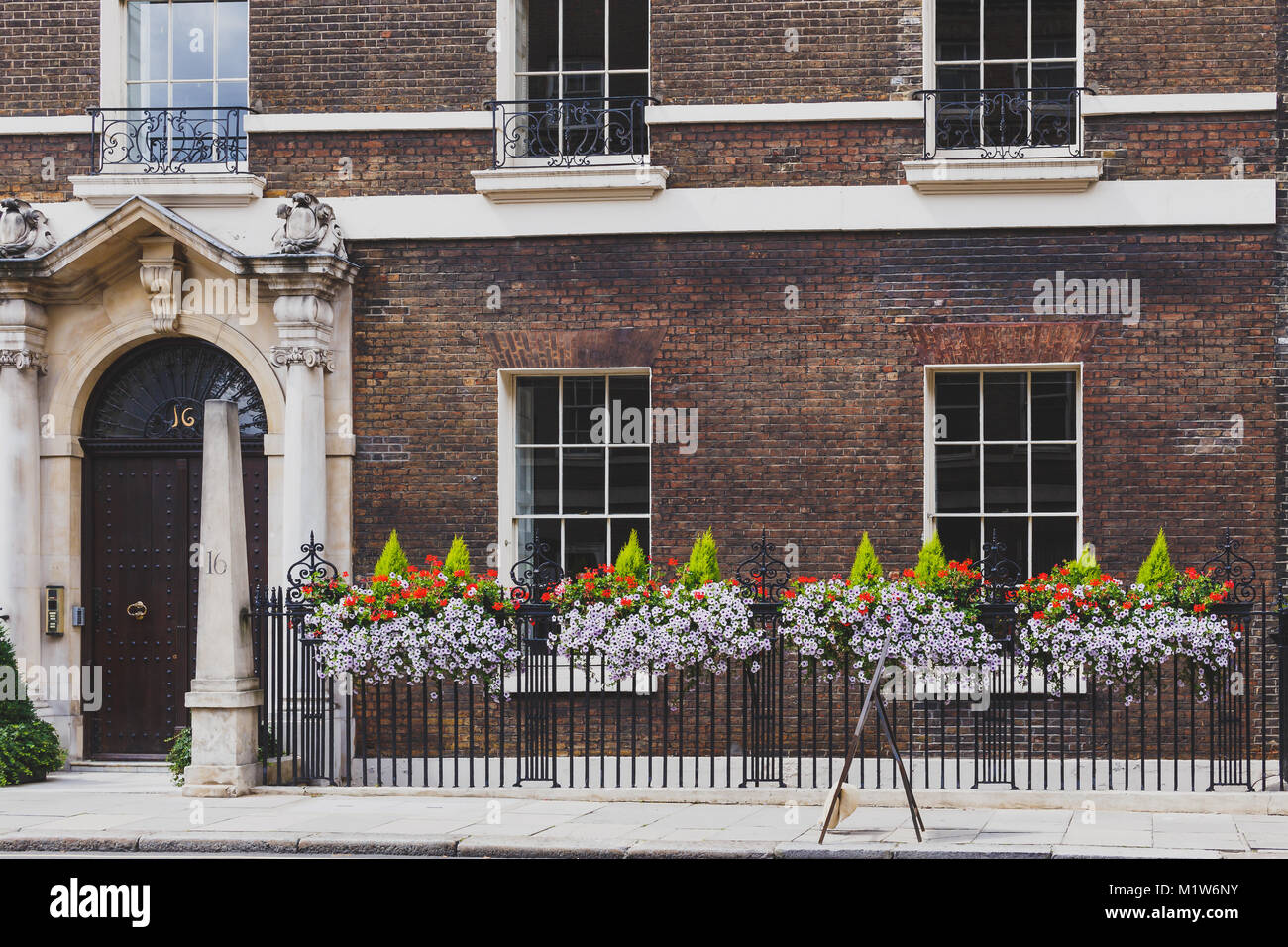 LONDON, UNITED KINGDOM - August 2nd, 2014: facade of historical ...