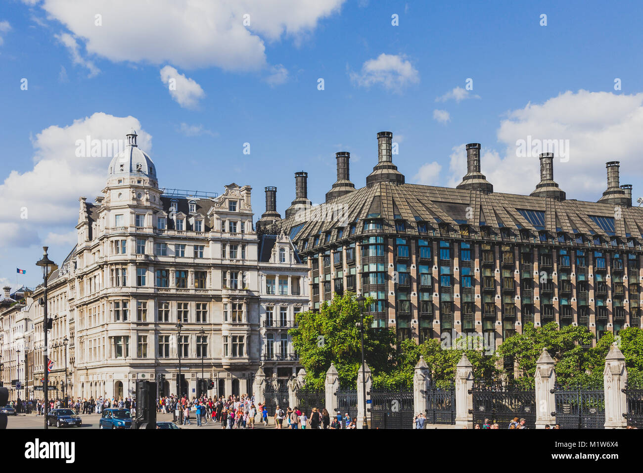 LONDON, UNITED KINGDOM - August 3rd, 2014: historical buildings in ...