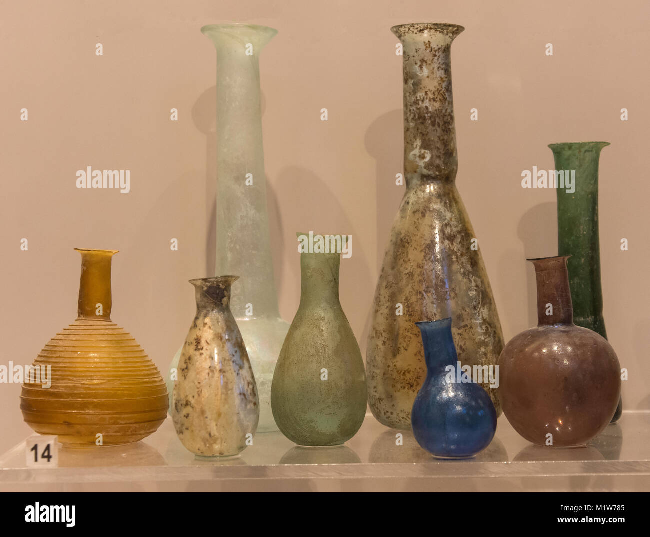 Roman brown glass perfume bottles stavromenos 2nd century ad bot hi-res ...