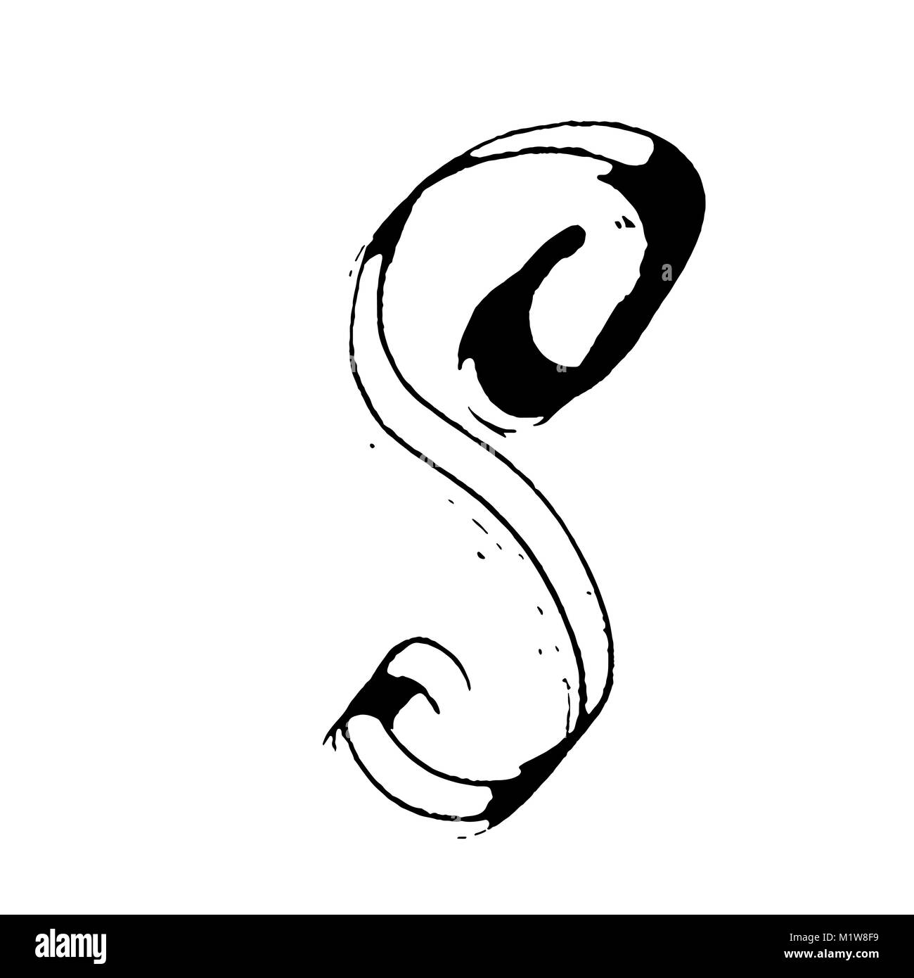 Handwritten letter style Stock Vector Images - Alamy