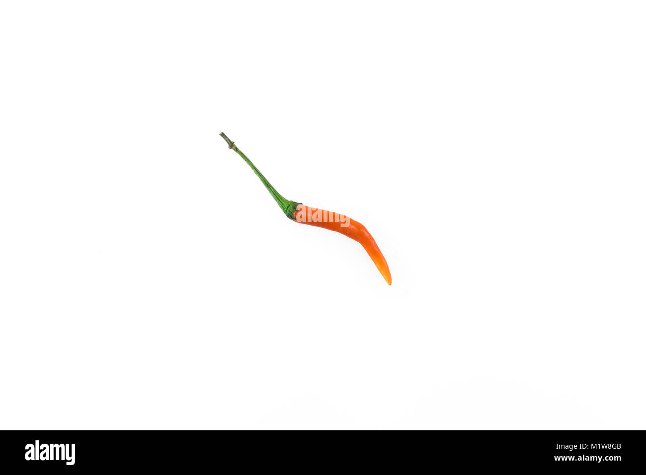Red Bullet Chili on white background Stock Photo - Alamy