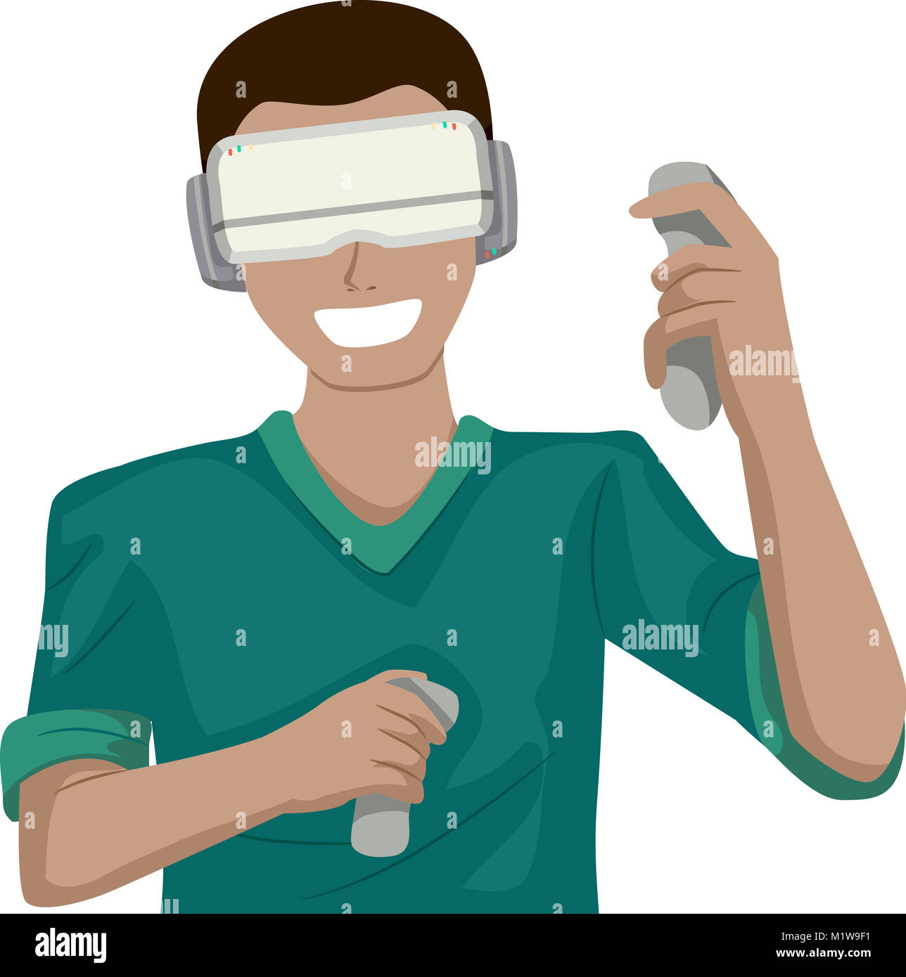 Gamer cartoon clipart hi-res stock photography and images - Alamy