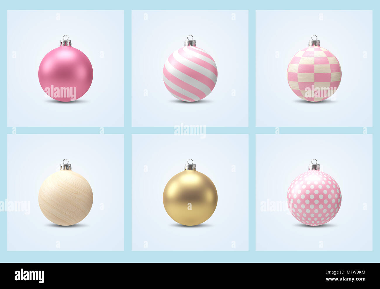 Graphic- 3D item set, colorful object of number, mobile phone, box and ...