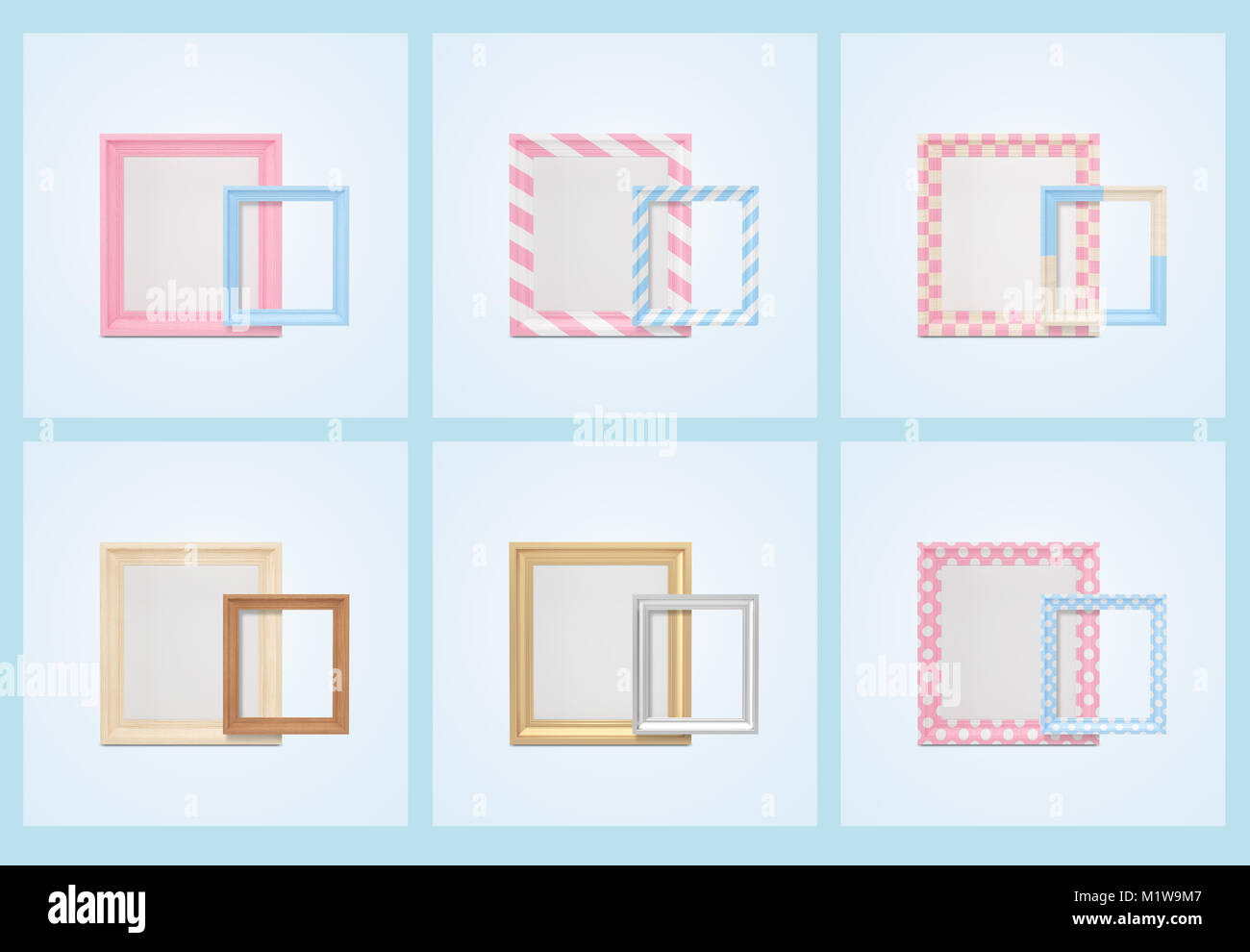 Graphic- 3D item set, colorful object of number, mobile phone, box and ...