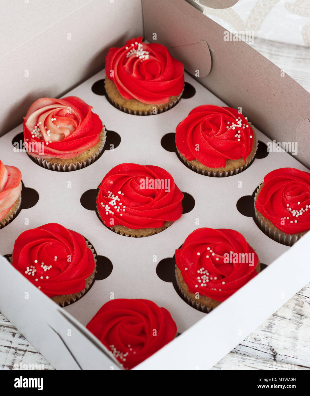 Red Rose Cupcakes